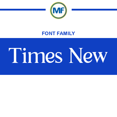 Download Times New Fonts | MaisFontes