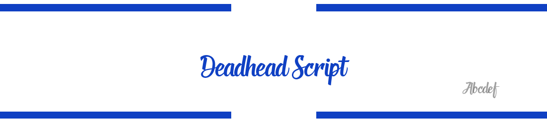 Deadhead Script: Free Font Download | MaisFontes