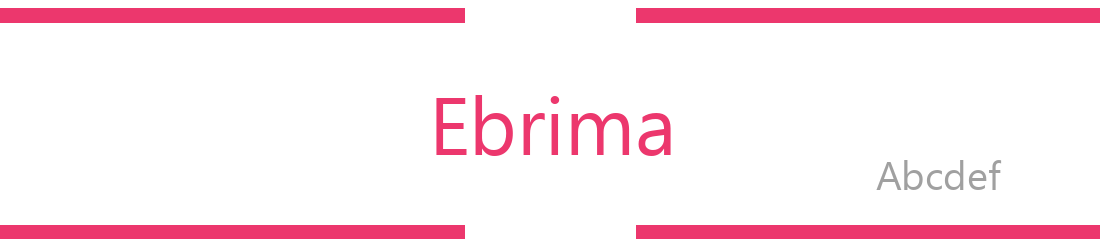 Ebrima Font: Free Download | MaisFontes