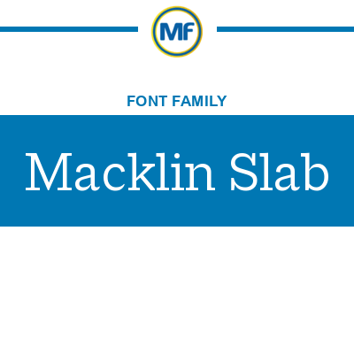 Download Macklin Slab Fonts | MaisFontes