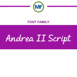 Andrea II Script Upright Bold: Free Font Download | MaisFontes