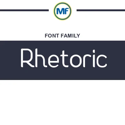 Rhetoric Font Family: Download Free | MaisFontes