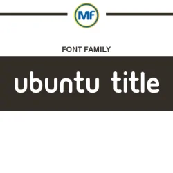 Ubuntu Title: Free Font Download | MaisFontes