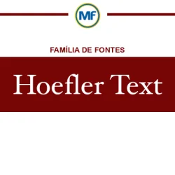 Hoefler Text SmallCaps Roman: Baixar Fonte Grátis | MaisFontes