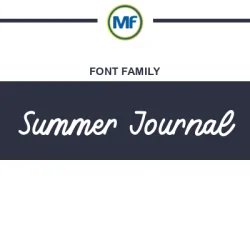 Summer Journal Script: Free Font Download | MaisFontes
