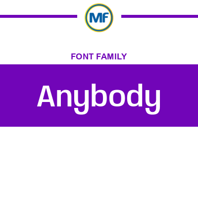 Download Anybody Fonts (Google Fonts) | MaisFontes