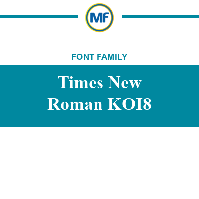 Download Times New Roman KOI8 Fonts | MaisFontes
