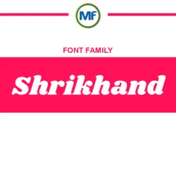 Shrikhand Font: Free Download | MaisFontes
