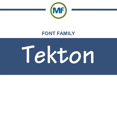 Download Tekton Fonts | MaisFontes
