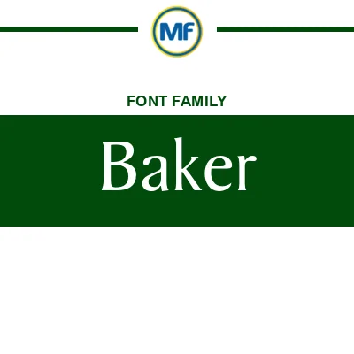 Download Baker Fonts | MaisFontes
