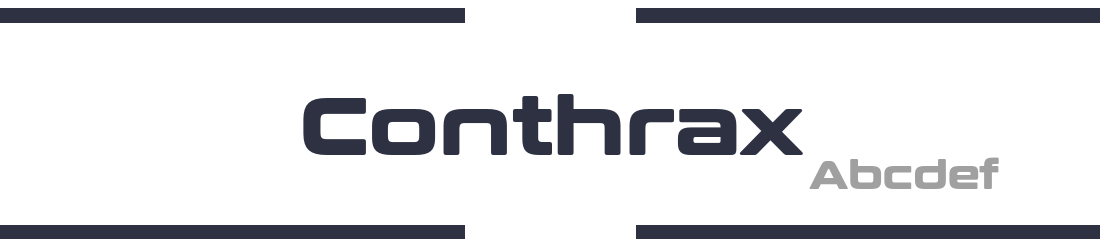 Conthrax Bold Font: Free Download | MaisFontes