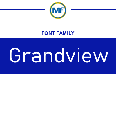 Grandview Font Family: Download Free | MaisFontes