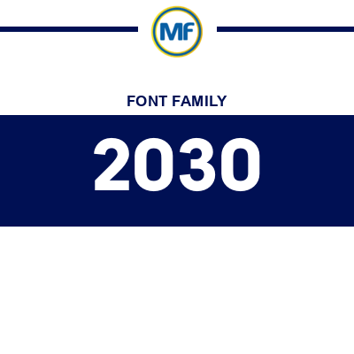 2030 Font Family: Free Download | MaisFontes