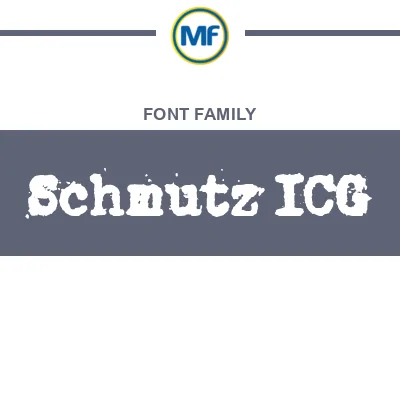 Download Schmutz ICG Fonts | MaisFontes