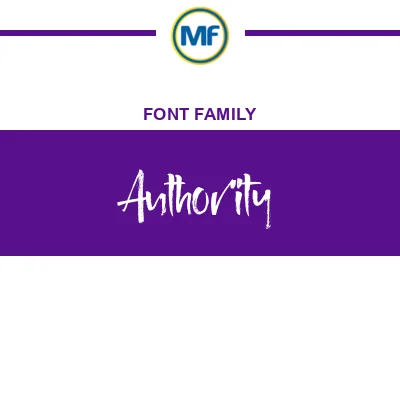 Download Authority Fonts | MaisFontes