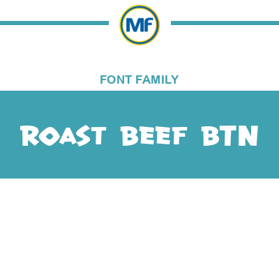 Download Roast Beef BTN Fonts | MaisFontes
