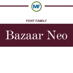 Bazaar Neo Text: Free Font Download | MaisFontes