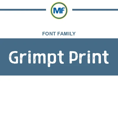Grimpt Print Font Family: Free Download | MaisFontes