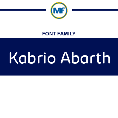 Kabrio Abarth Font Family: Download Free | MaisFontes