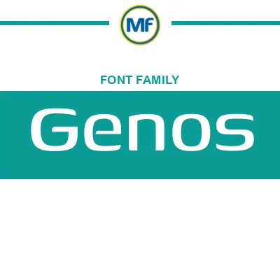 Genos Font Family: Download Free (Google Fonts) | MaisFontes