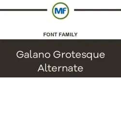 Galano Grotesque Alternate Black: Free Font Download | MaisFontes