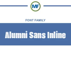 Alumni Sans Inline: Free Font Download | MaisFontes