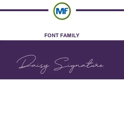 Daisy Signature Font Family: Download Free | MaisFontes