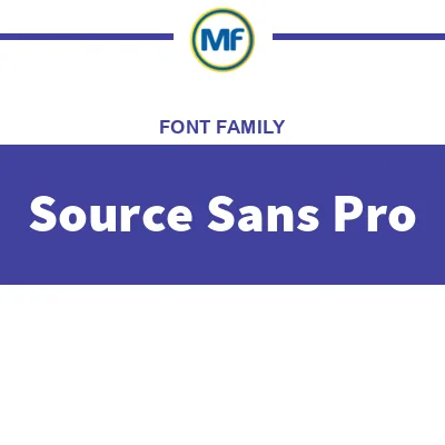 Source Sans Pro fonts family to download (Google Fonts) | MaisFontes