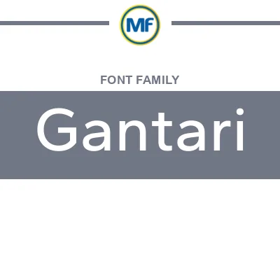 Gantari Font Family: Download Free (Google Fonts) | MaisFontes