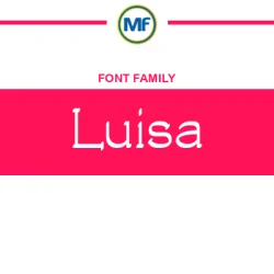 Luisa Bold Font: Free Download | MaisFontes