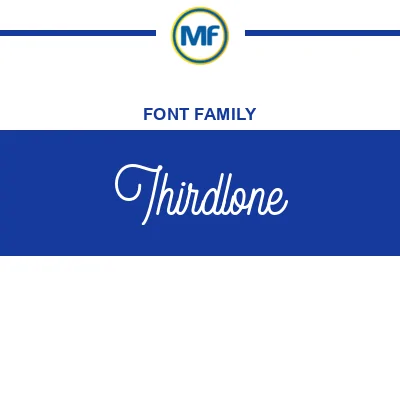 Thirdlone Font Family: Download Free | MaisFontes