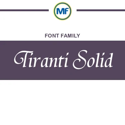 Download Tiranti Solid Fonts | MaisFontes