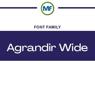Agrandir Wide Font Family: Free Download | MaisFontes