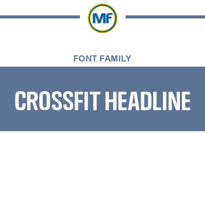 Crossfit Headline Font Family: Download Free | MaisFontes