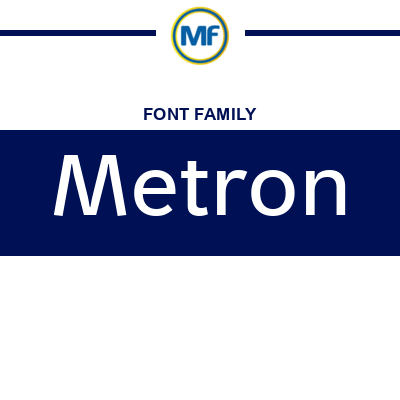 Metron Font Family: Free Download | MaisFontes