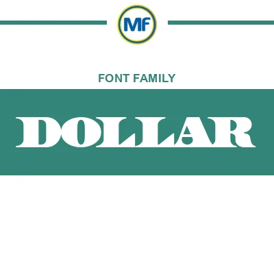 Dollar Font Family: Download Free | MaisFontes