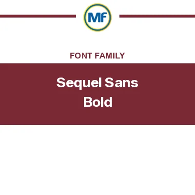 Download Sequel Sans Bold Fonts | MaisFontes