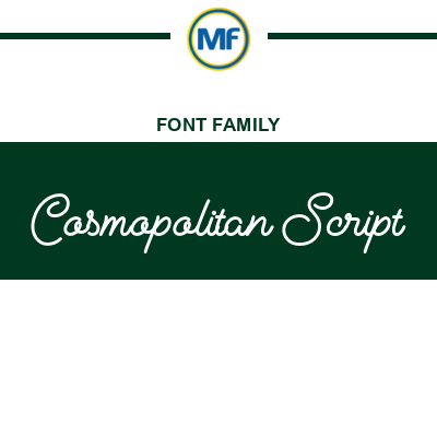 Download Cosmopolitan Script Fonts | MaisFontes