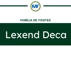 Lexend Deca Bold: Baixar Fonte Grátis | MaisFontes