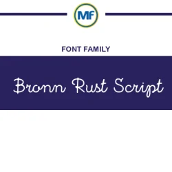 Bronn Rust Script Plain: Free Font Download | MaisFontes