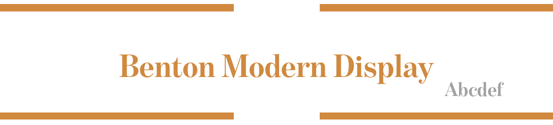 Benton Modern Display: Download Free Font | MaisFontes