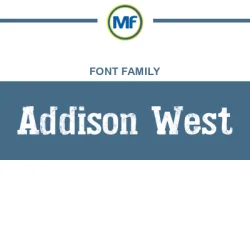 Addison West Flat: Free Font Download | MaisFontes