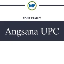 Angsana UPC Font: Free Download | MaisFontes