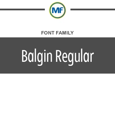 Download Balgin Regular Fonts | MaisFontes
