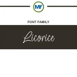 Licorice Regular Font: Free Download | MaisFontes