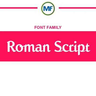Download Roman Script Fonts | MaisFontes