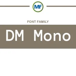 DM Mono Regular: Free Font Download | MaisFontes