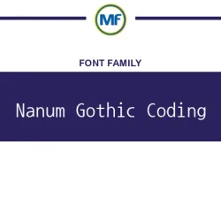 Nanum Gothic Coding Font: Free Download | MaisFontes