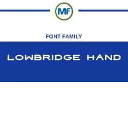 Lowbridge Hand ExtraBold: Download Free Font | MaisFontes