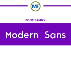 Modern Sans: Download Free Font | MaisFontes